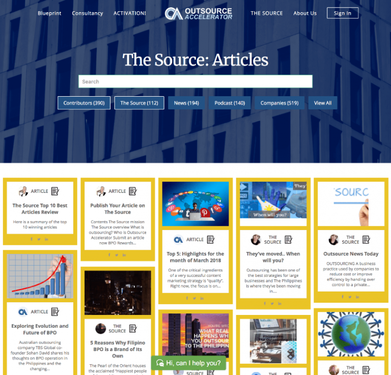Publish your article on The Source | Outsource Accelerator
