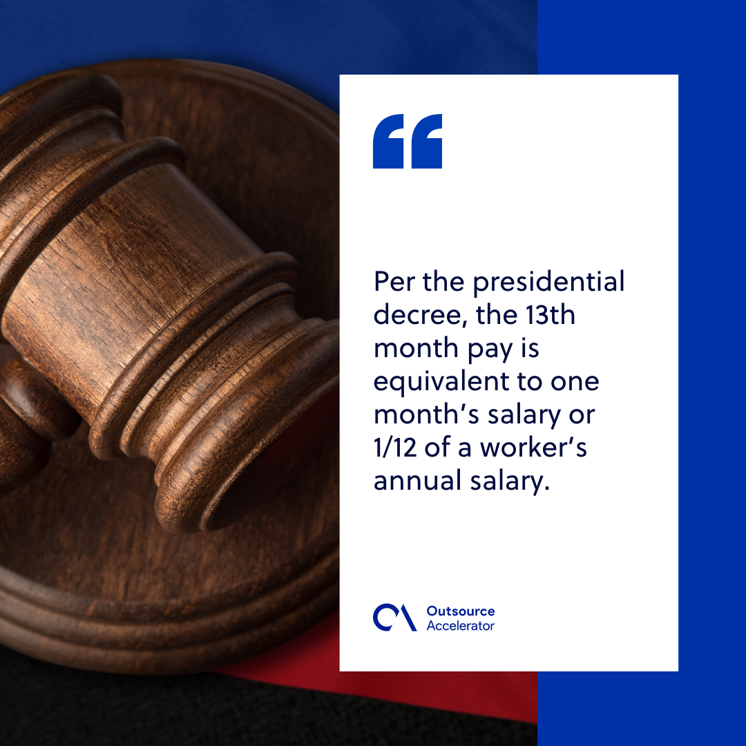 An introduction to 13th month pay law and computation | Outsource ...