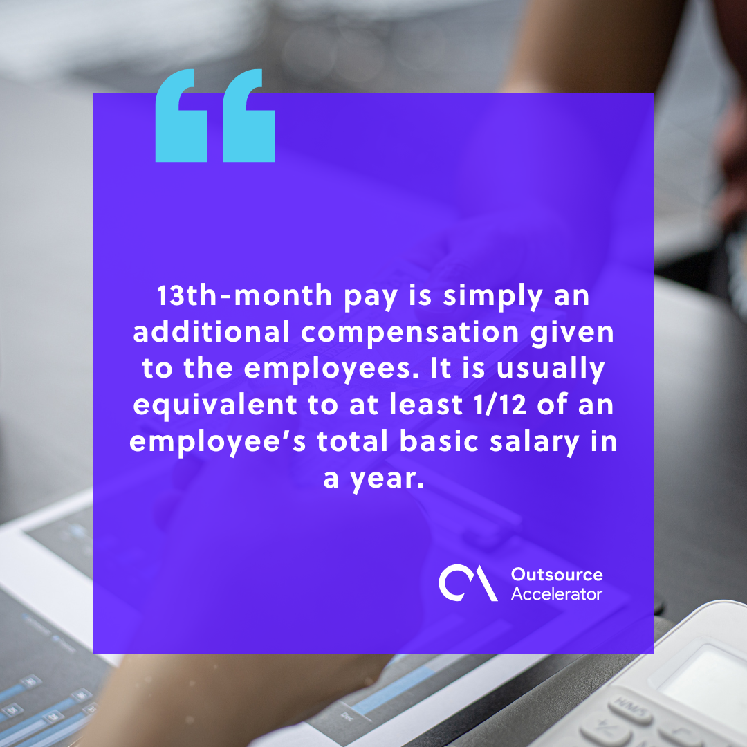 An introduction to 13th month pay law and computation | Outsource ...