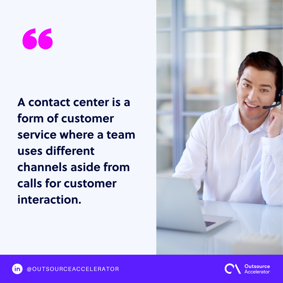 Contact center | Outsourcing Glossary | Outsource Accelerator