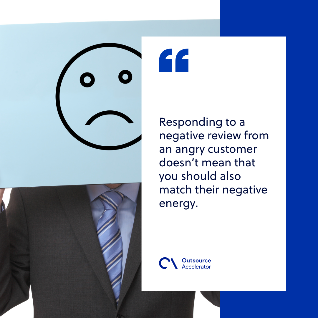 How to effectively deal and respond to negative reviews | Outsource ...