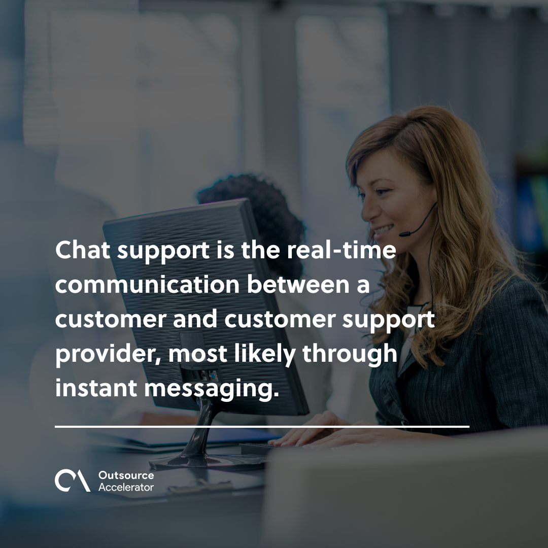 Chat Support | Outsourcing Glossary | Outsource Accelerator