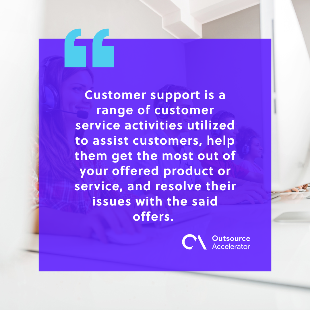 Customer Support | Outsourcing Glossary | Outsource Accelerator