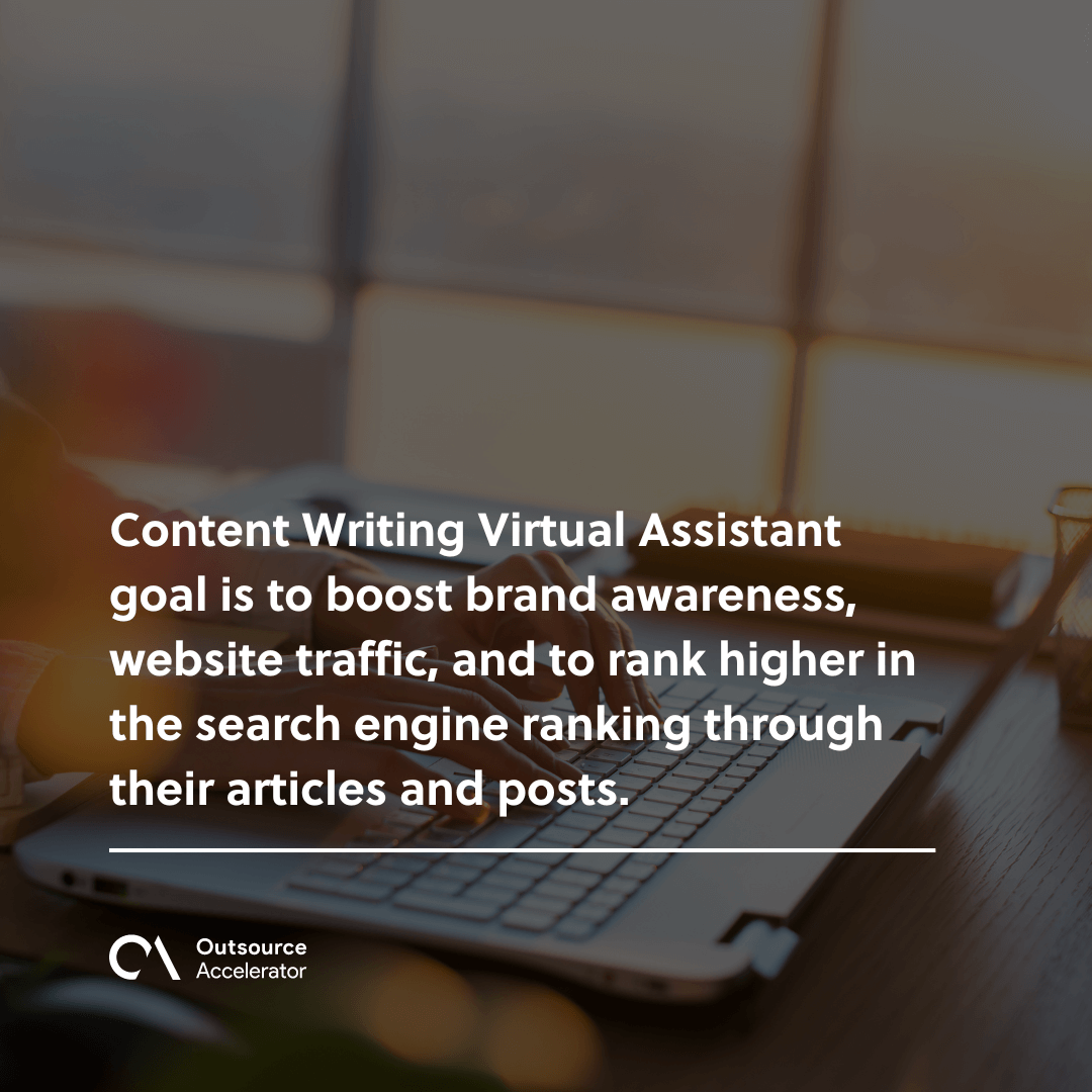 Content Writing Virtual Assistant | Outsourcing Glossary | Outsource Accelerator