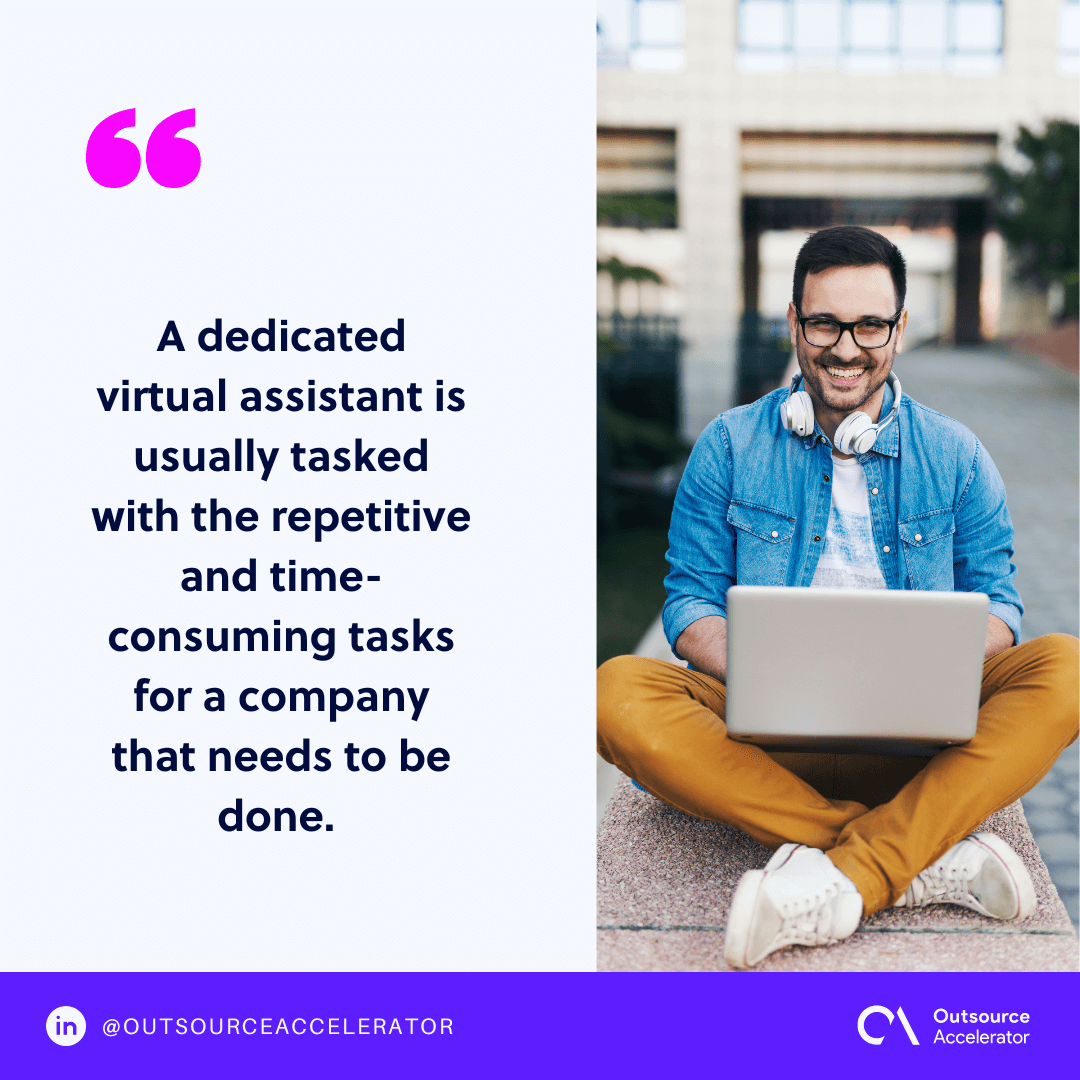 Dedicated virtual assistant | Ousourcing Glossary | Outsource Accelerator