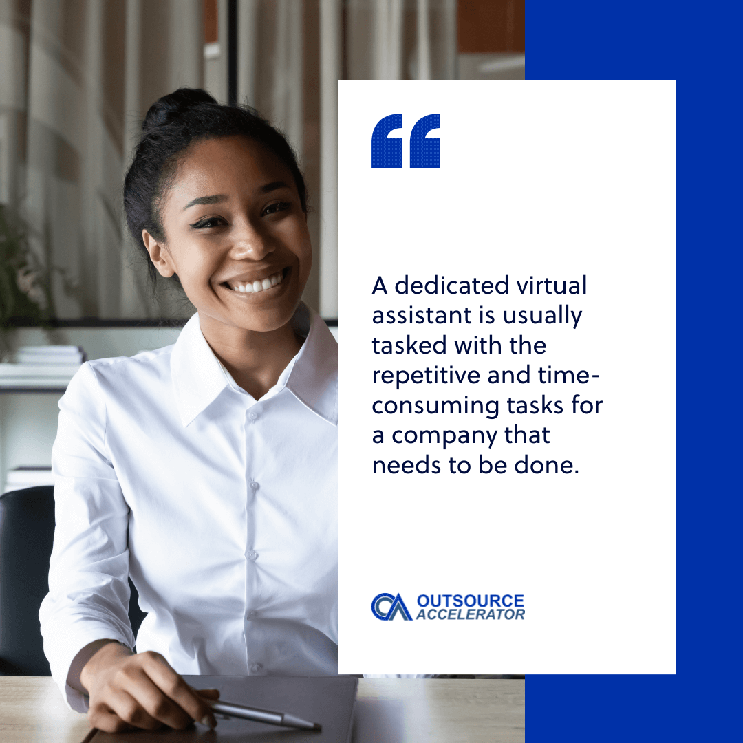Dedicated virtual assistant | Ousourcing Glossary | Outsource Accelerator