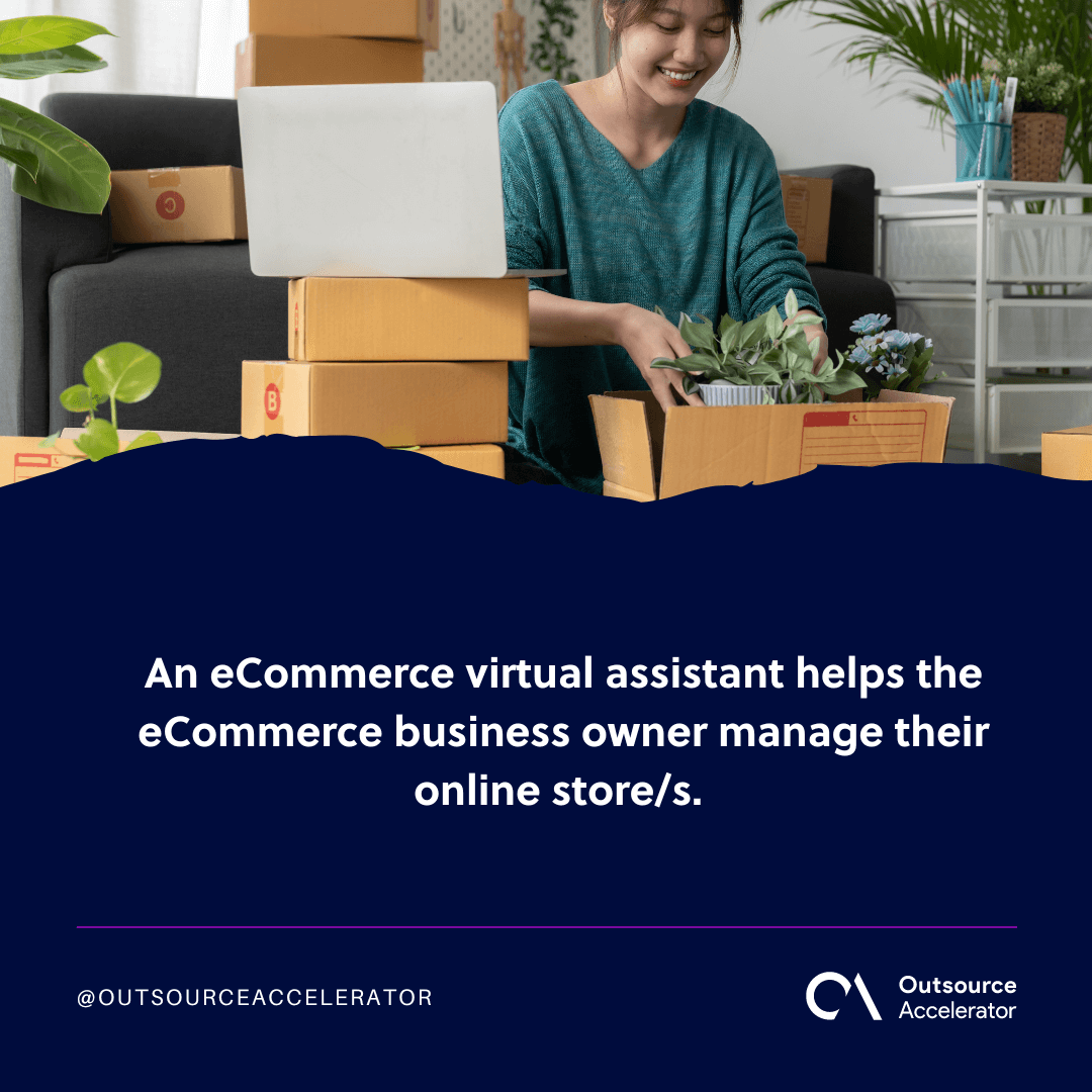 eCommerce virtual assistant | Outsourcing Glossary | Outsource Accelerator