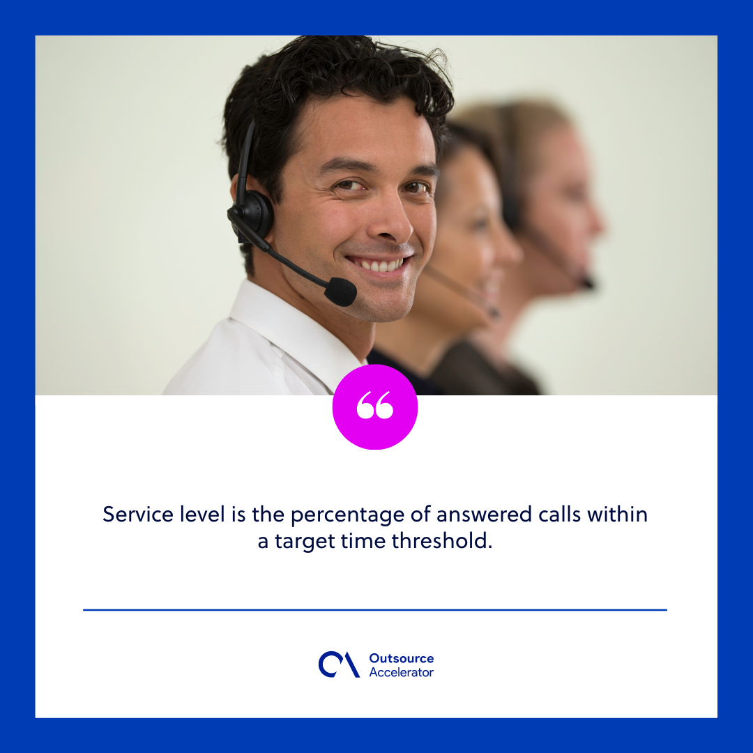 What is the Call Center Service Level? | Outsource Accelerator