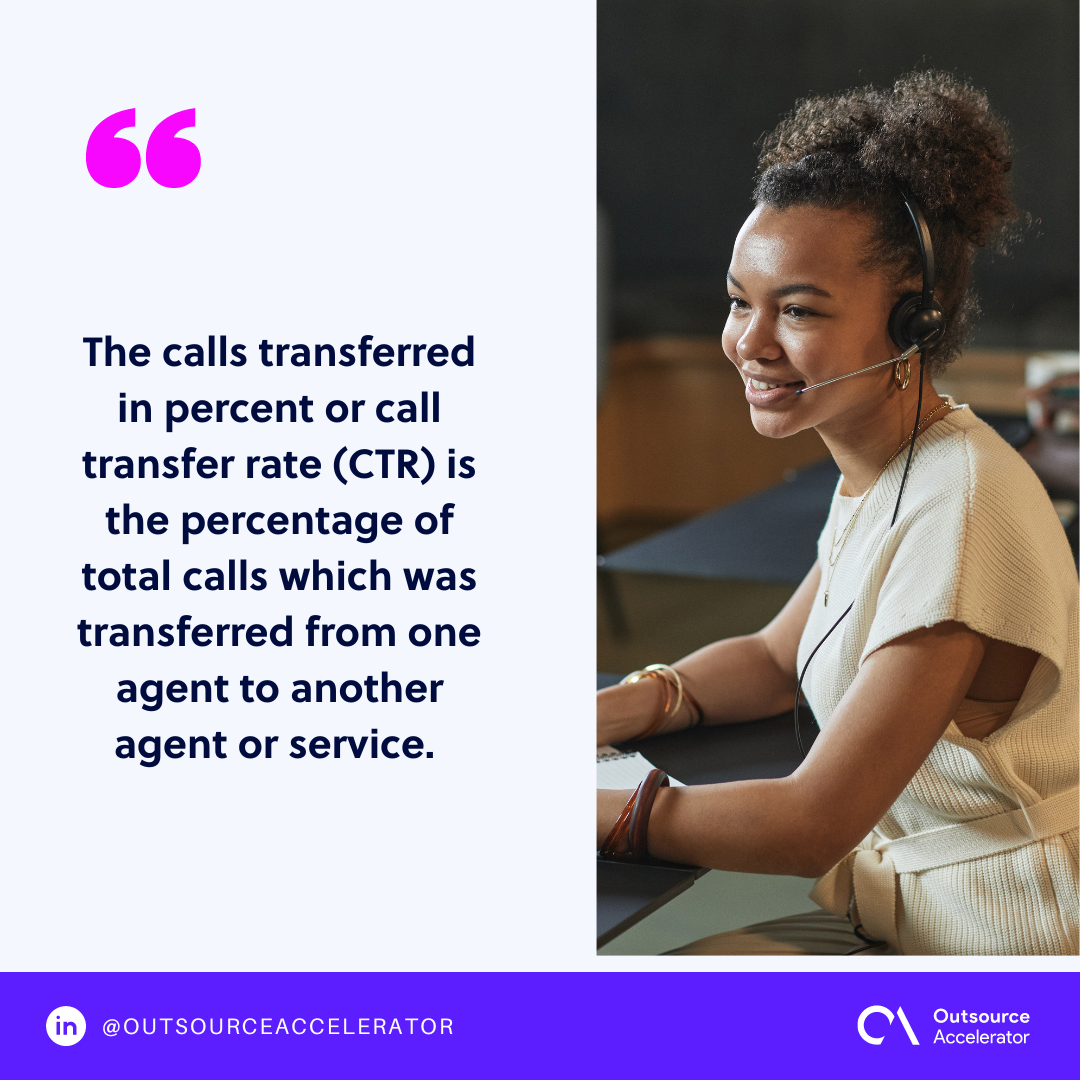 Calls Transferred in Percent | Outsource Glossary | Outsource Accelerator