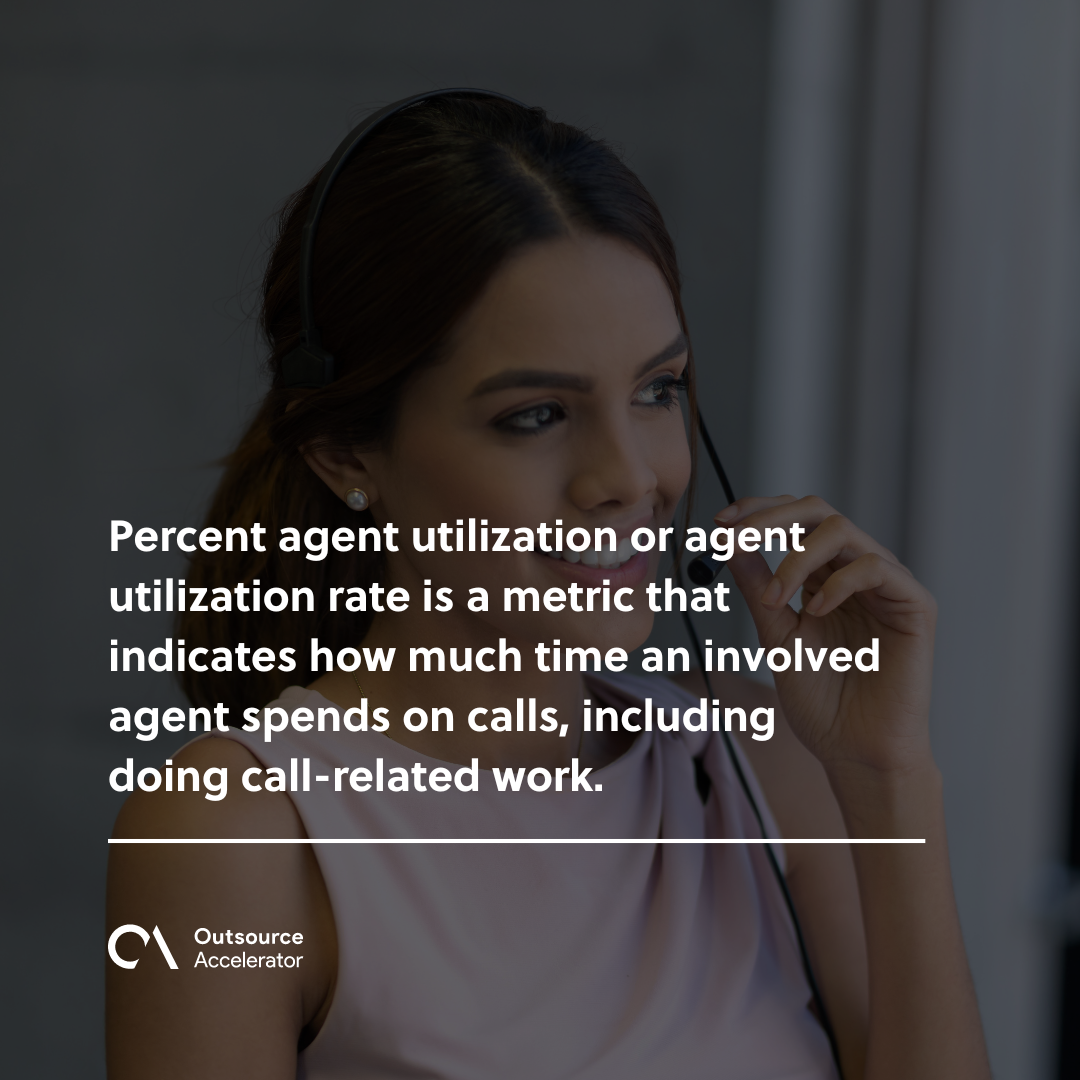 Percent Agent Utilization | Outsourcing Glossary | Outsource Accelerator