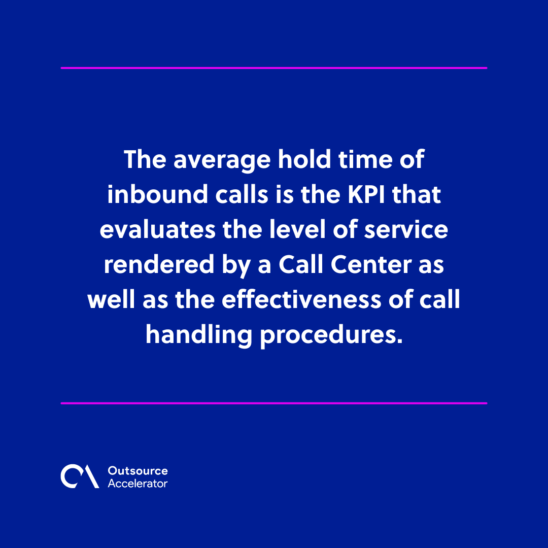 Average Hold Time Inbound Calls| Outsource Accelerator