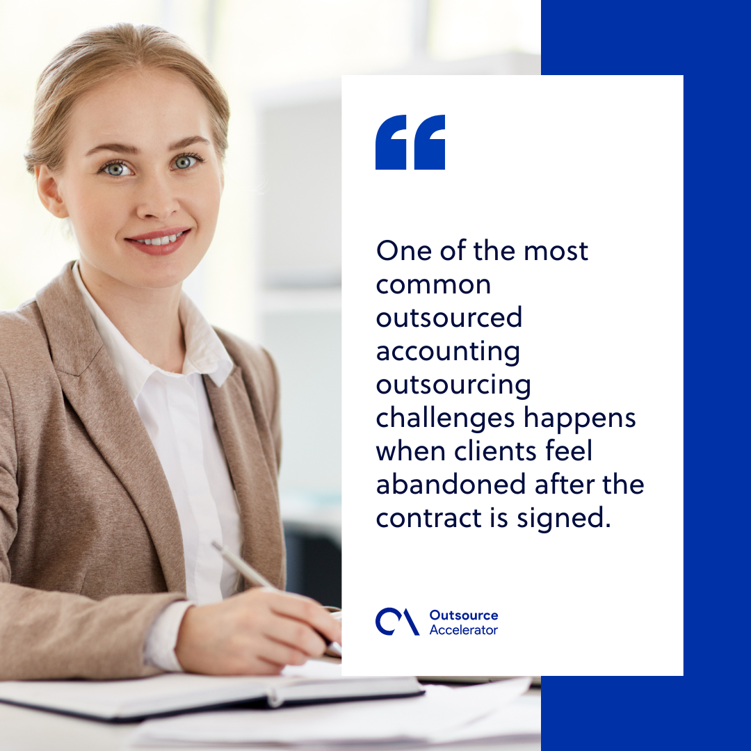 Overcoming outsourced accounting challenges | Outsource Accelerator