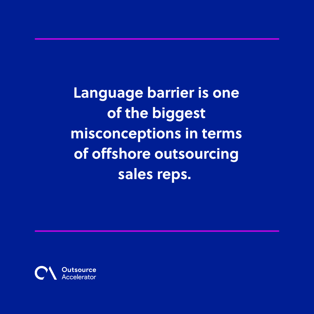 Common misconceptions about outsourcing sales reps | Outsource Accelerator