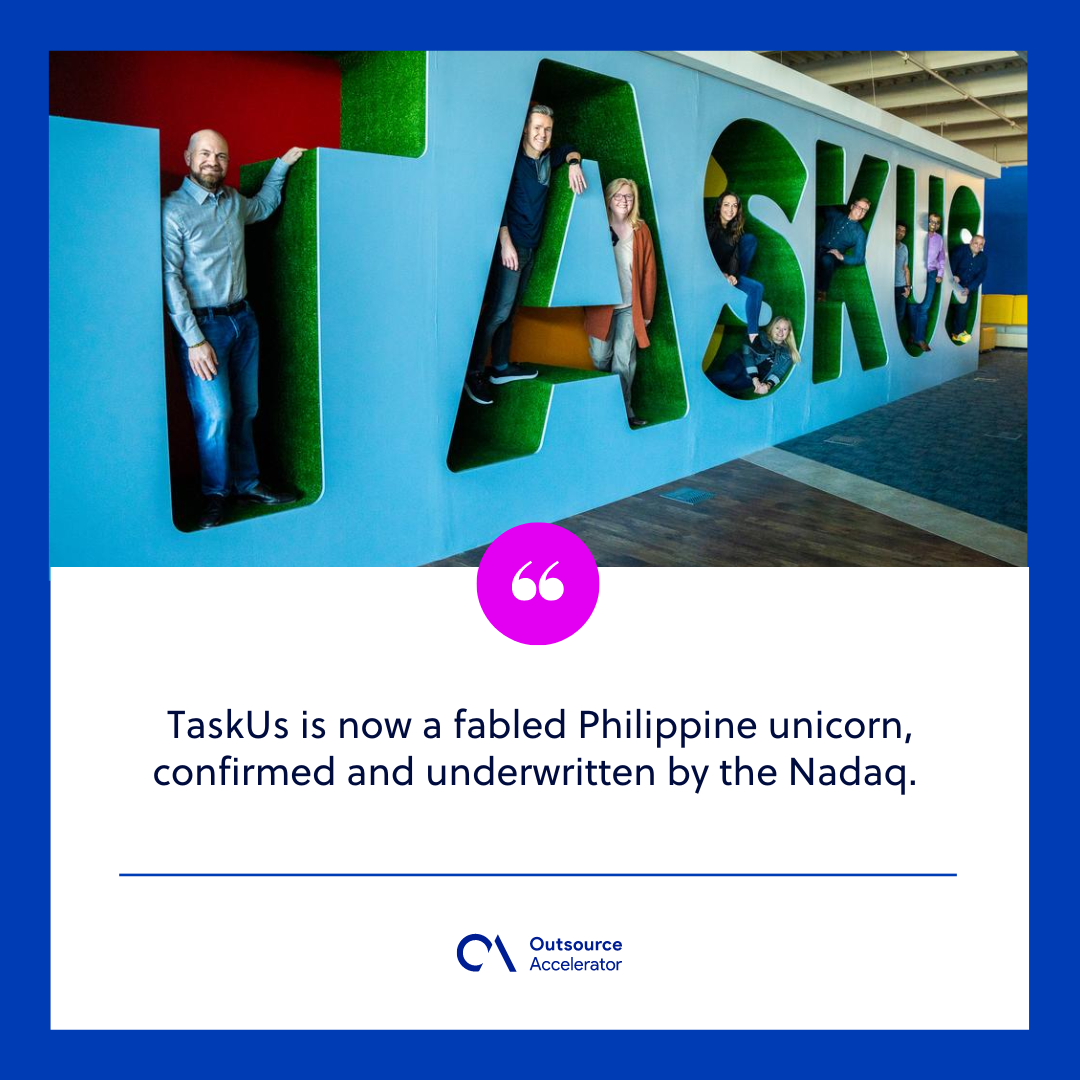 Philippines' first unicorn - TaskUs | Outsource Accelerator