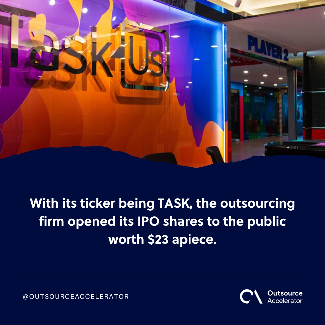 TaskUs soars to public success: Incredible IPO results! | Outsource ...