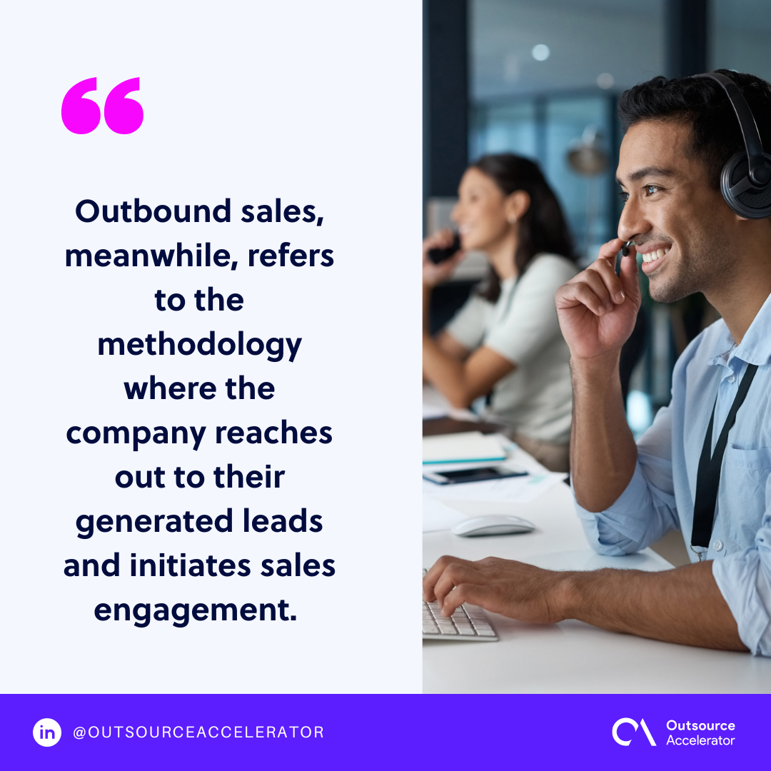 The difference between inbound vs. outbound sales | Outsource Accelerator