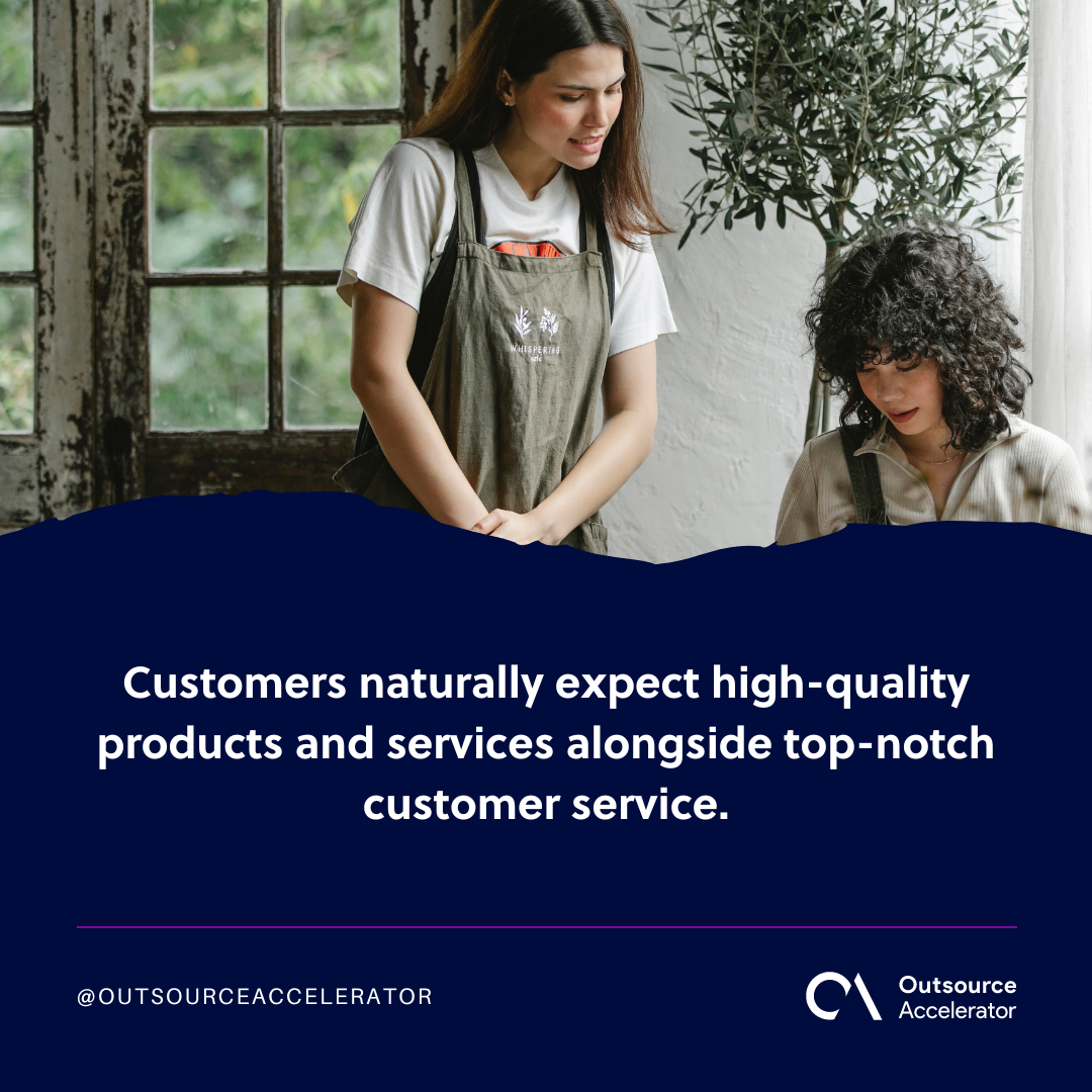 What defines a good customer service | Outsource Accelerator