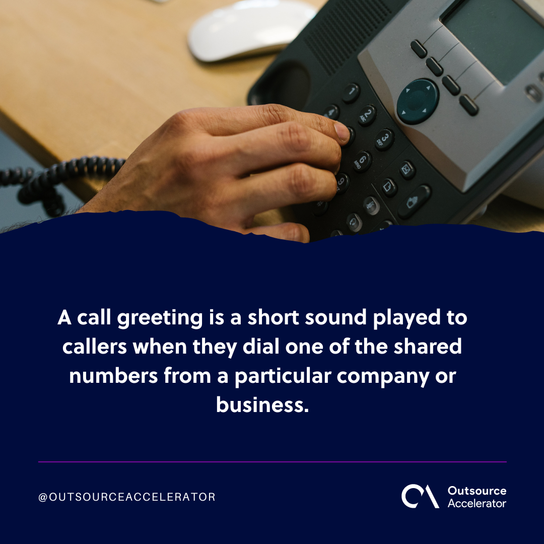 Call Greeting | Outsourcing Glossary | Outsource Accelerator