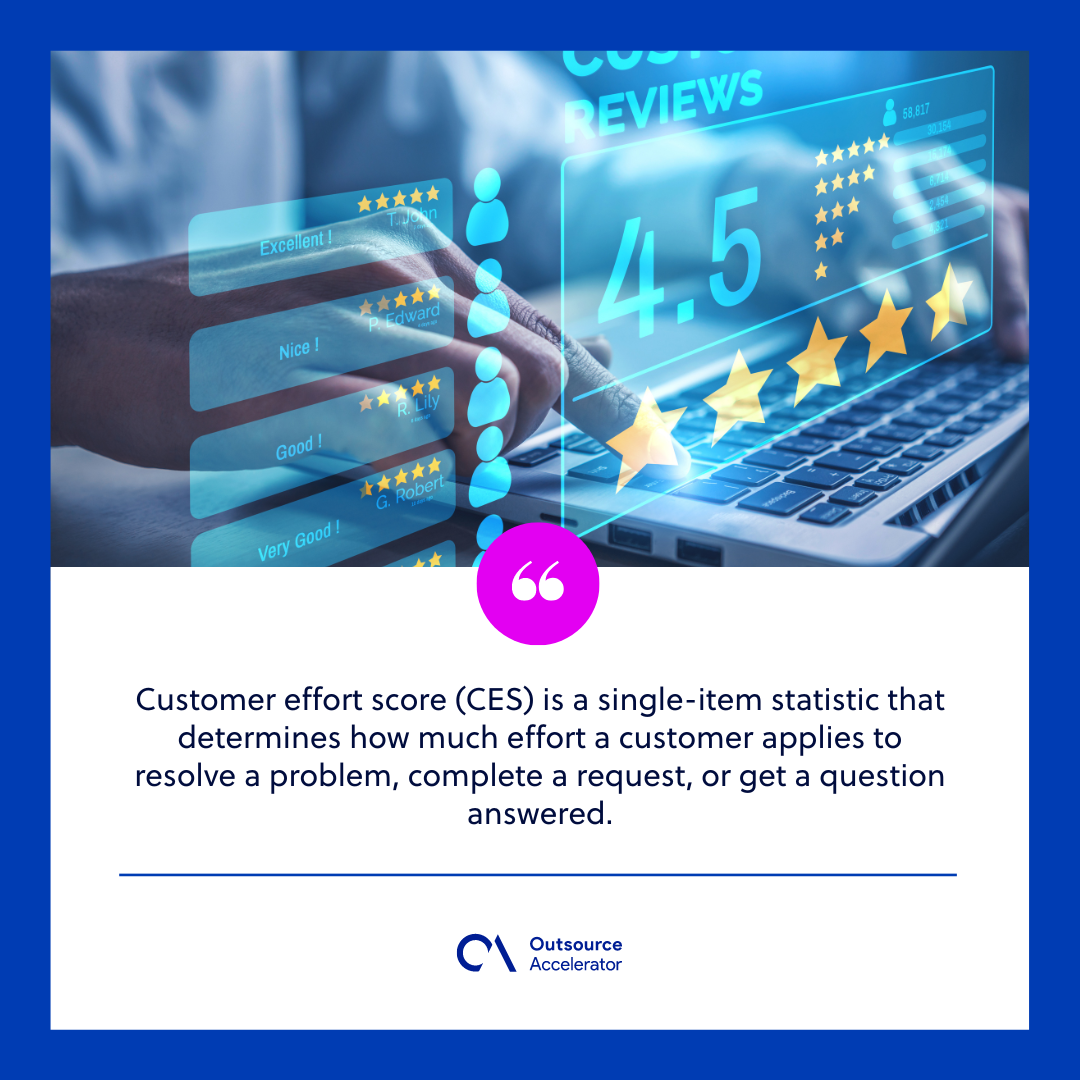 Customer effort score | Outsourcing Glossary | Outsource Accelerator