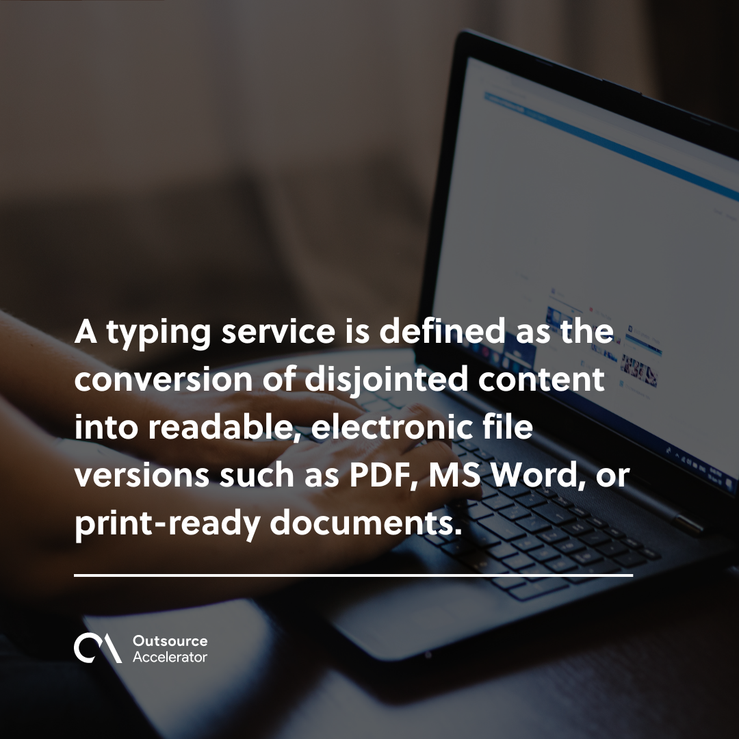 Most popular typing services that companies outsource | Outsource ...
