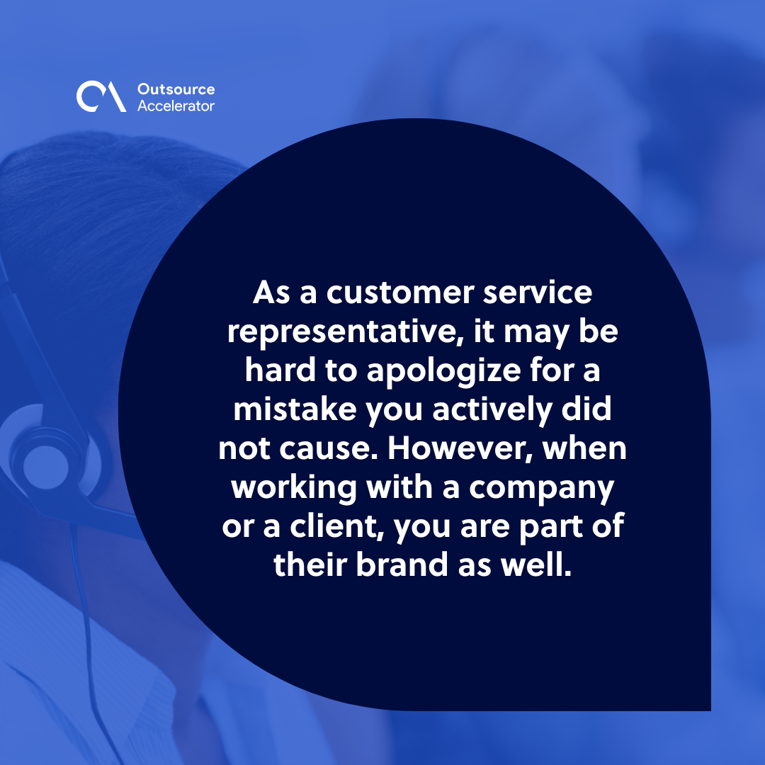 Improving customer service, one sincere apology at a time | Outsource ...