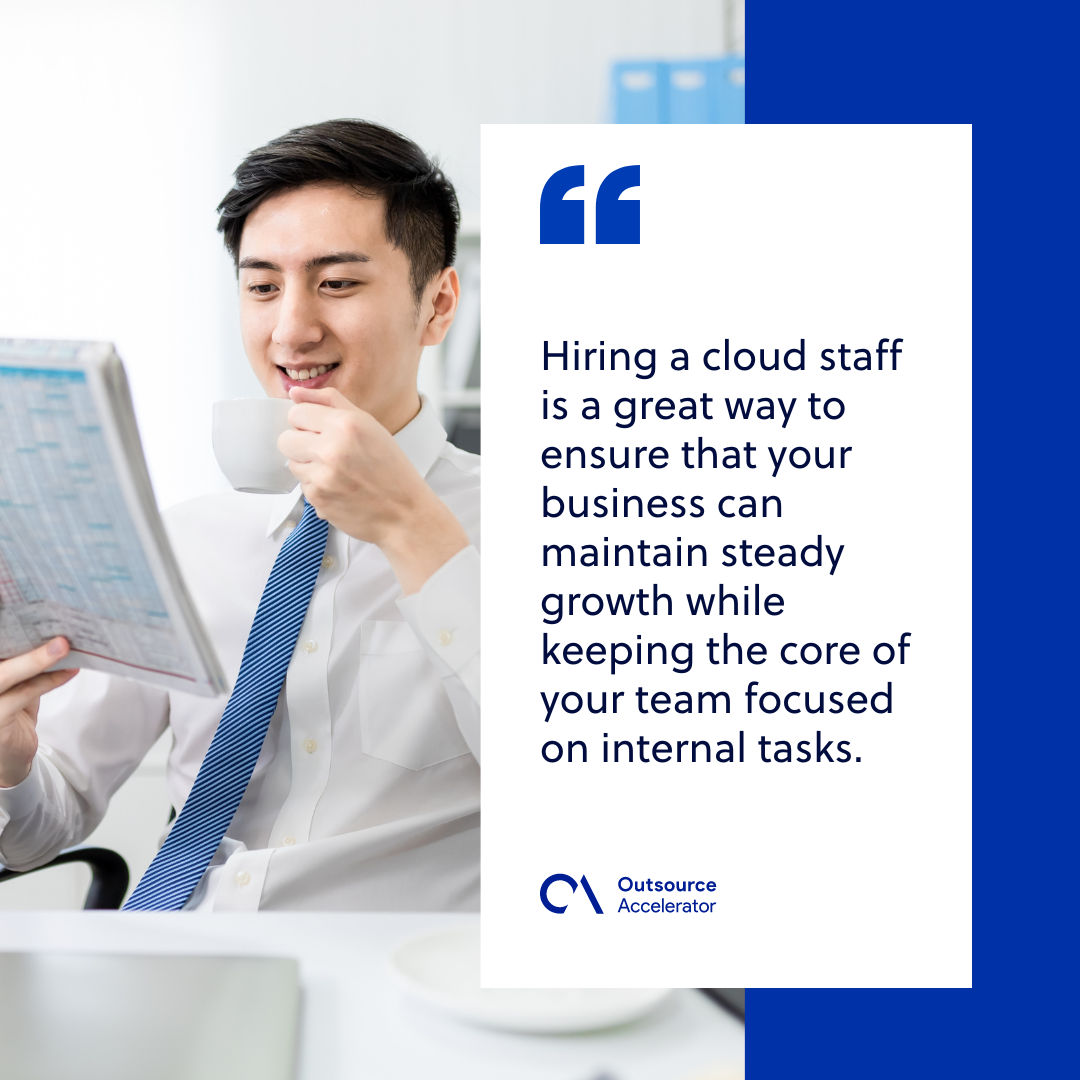 Cloud staffing benefits a business could expect | Outsource Accelerator