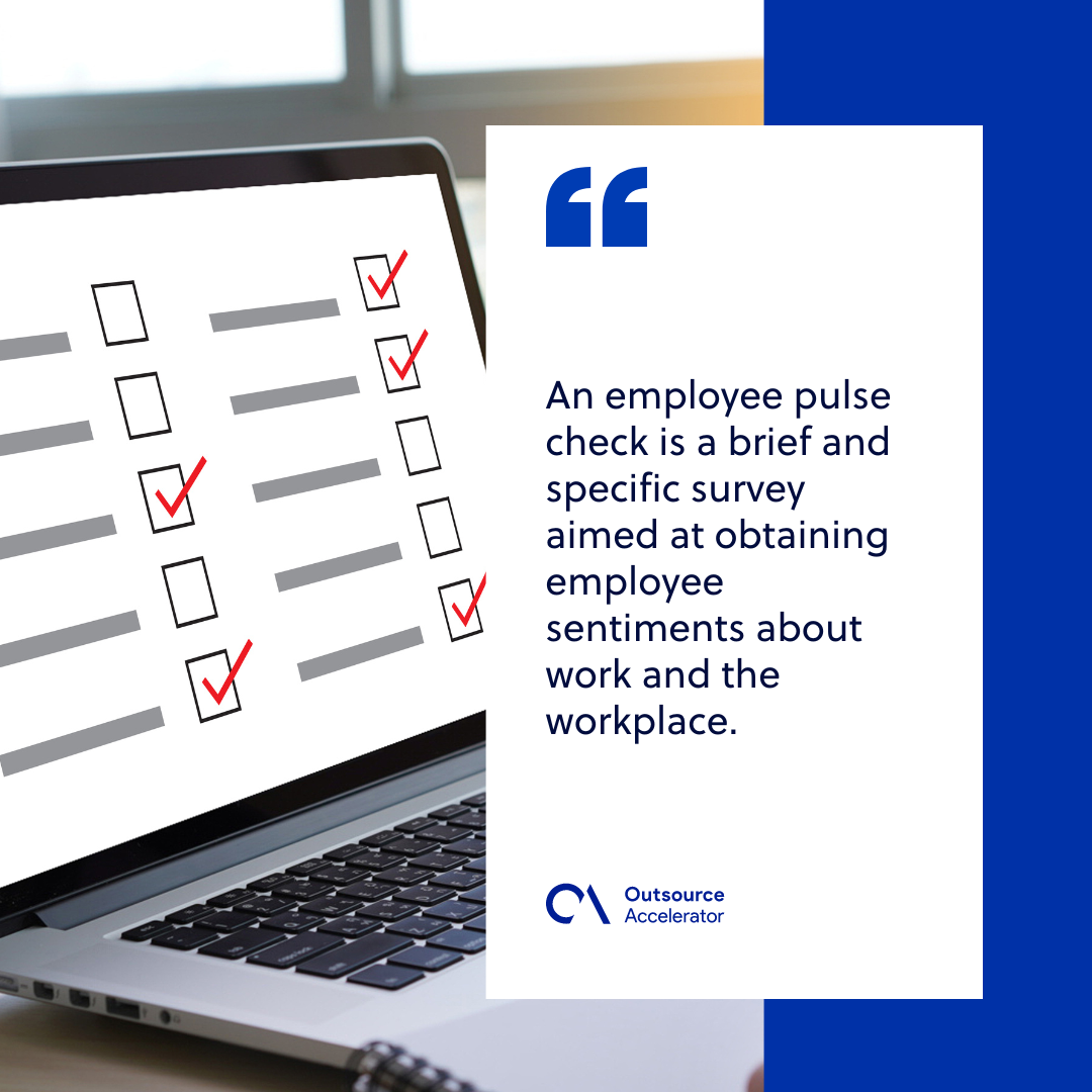 Employee pulse check | Outsourcing Glossary | Outsource Accelerator Employee pulse check | Outsourcing Glossary | Outsource Accelerator