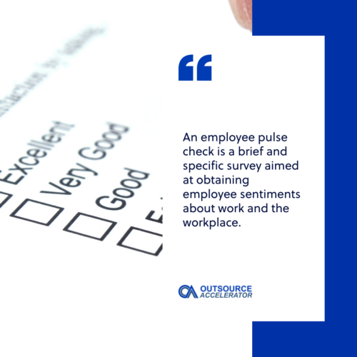 Employee pulse check | Outsourcing Glossary | Outsource Accelerator