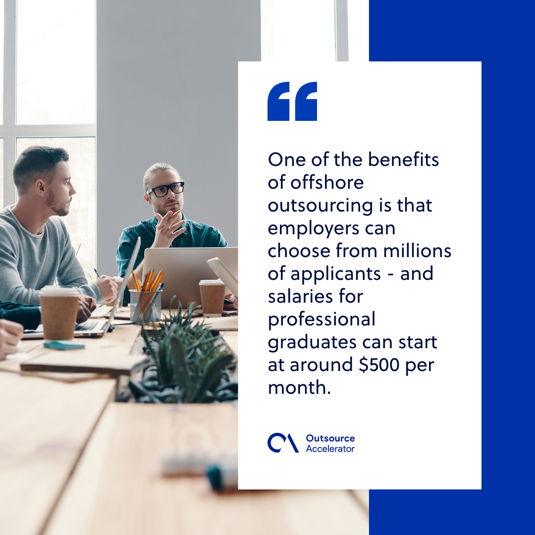 Labor shortage and high salaries turning businesses to offshore ...