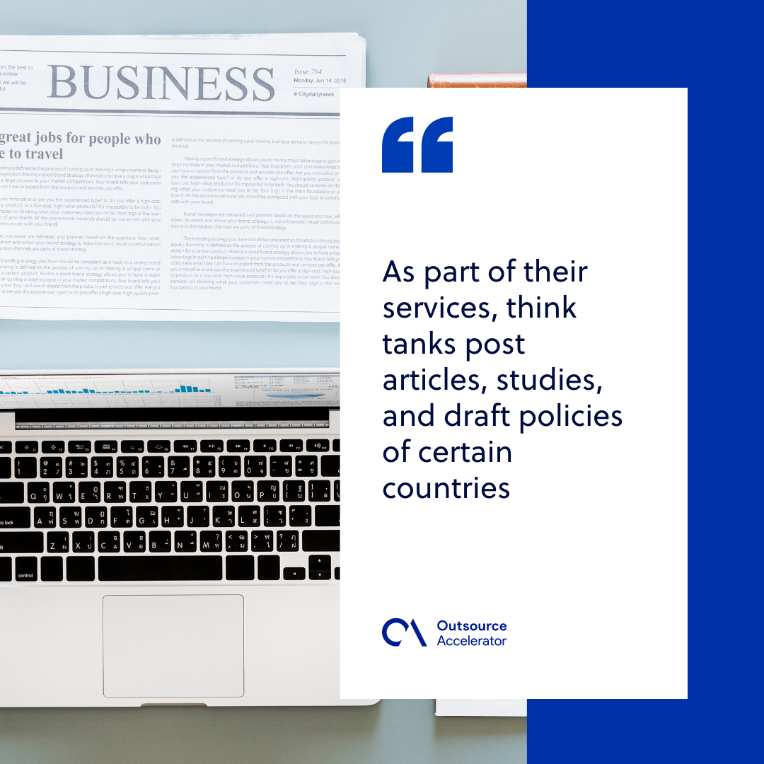 Think tanks and their roles in the global economy | Outsource Accelerator