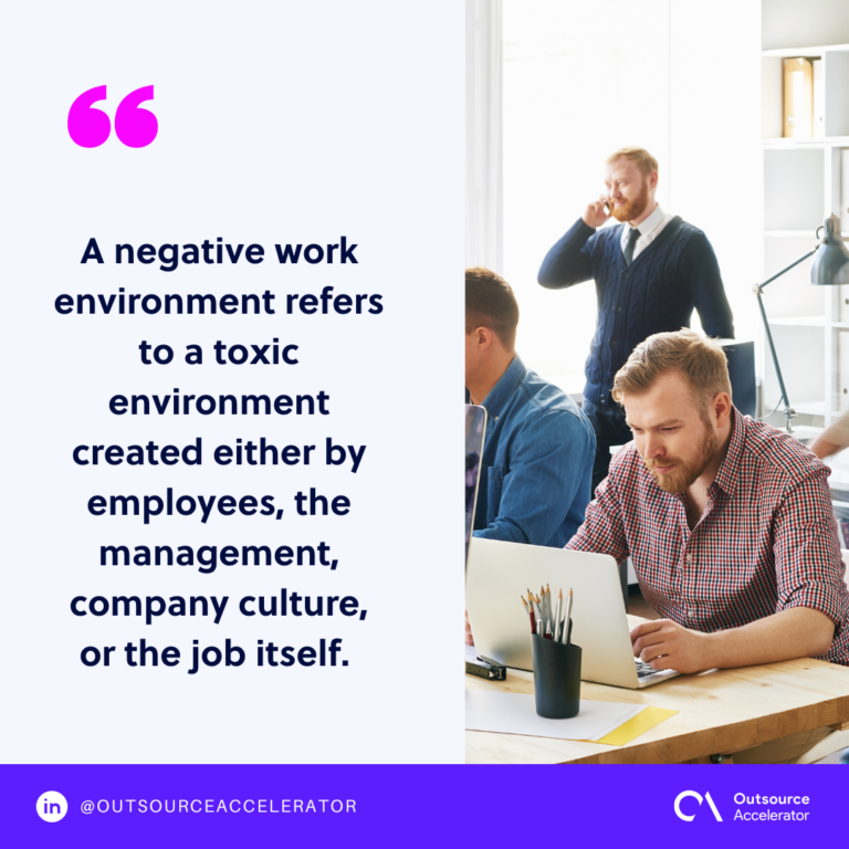 The best way to deal with a negative work environment | Outsource ...
