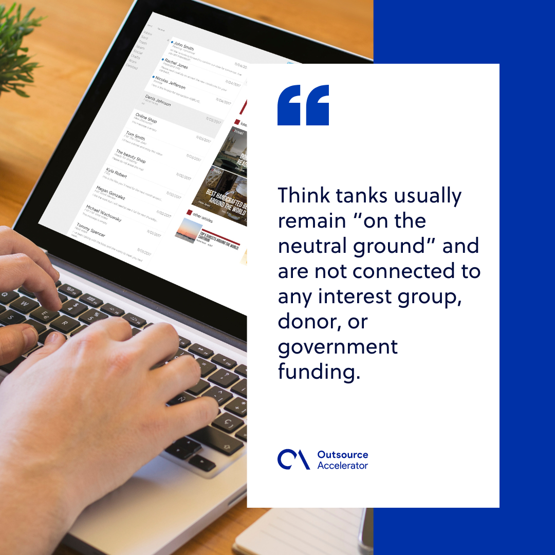 Think tanks and their roles in the global economy | Outsource Accelerator