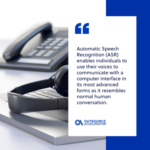 Automatic speech recognition | Outsourcing Glossary | Outsource Accelerator