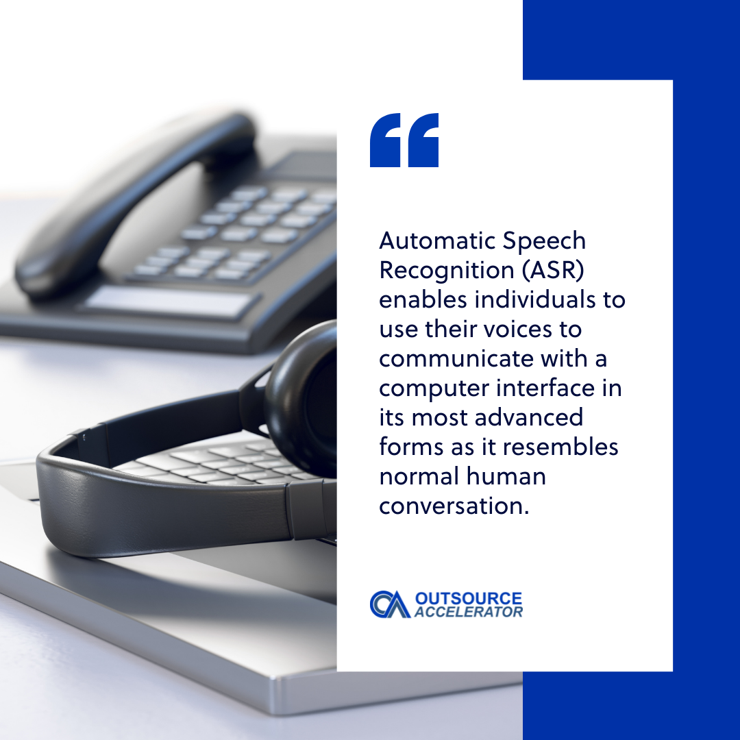 Automatic speech recognition | Outsourcing Glossary | Outsource Accelerator