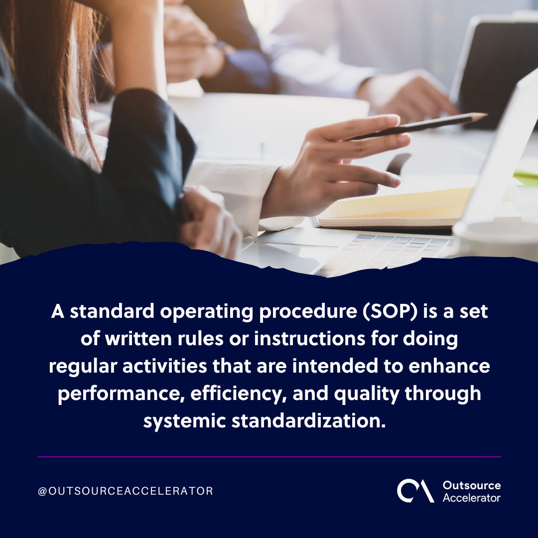 Standard Operating Procedure (SOP) | Outsourcing Glossary | Outsource ...