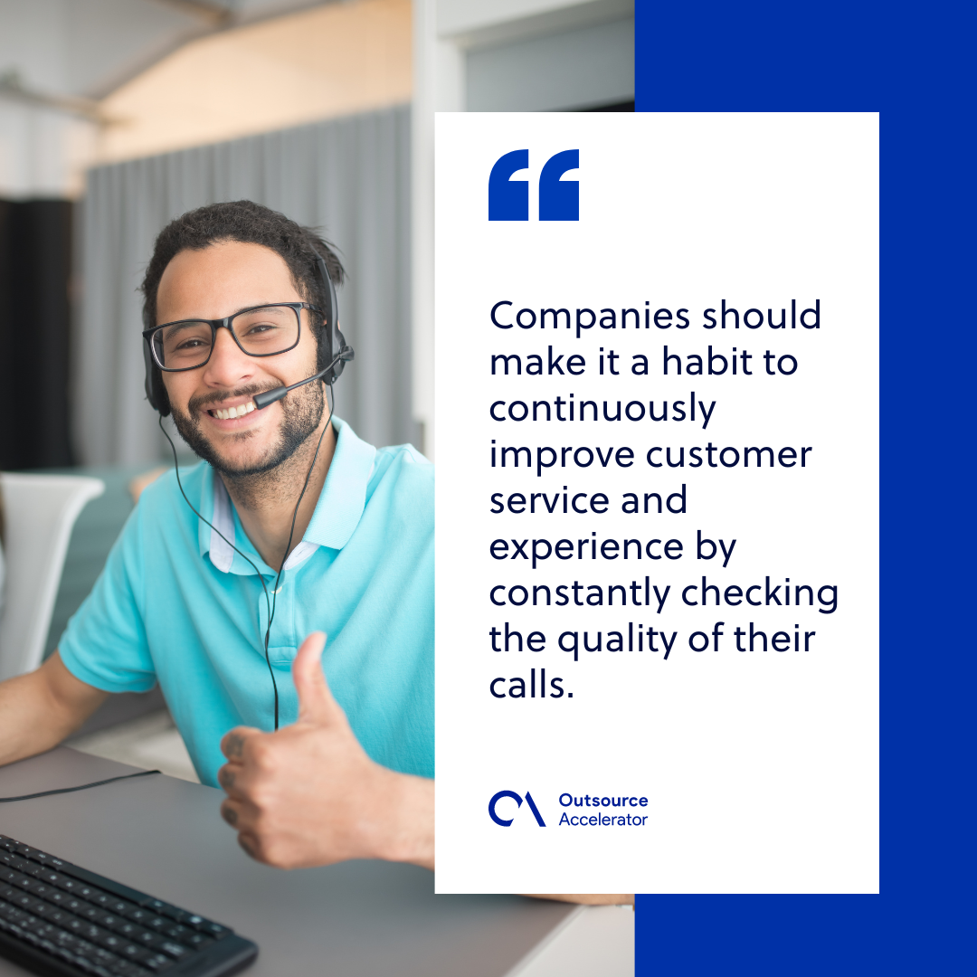 Monitor your team's call quality the right way | Outsource Accelerator