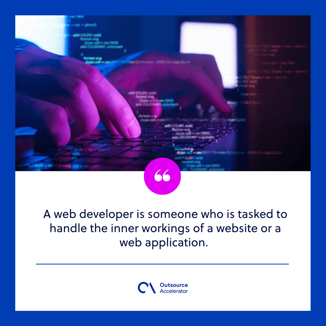 Web developer | Outsourcing Glossary | Outsource Accelerator