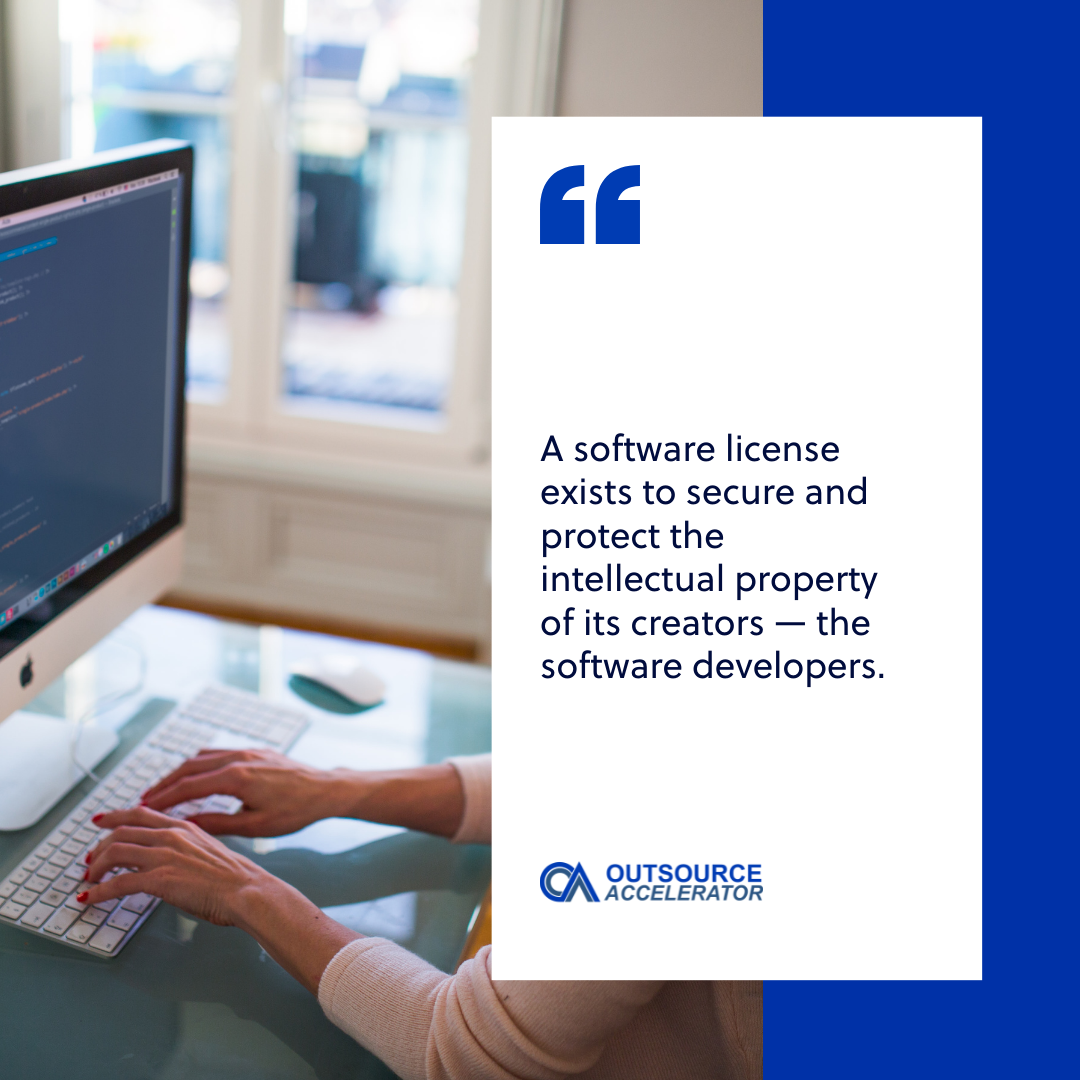 What you need to know about software license | Outsource Accelerator