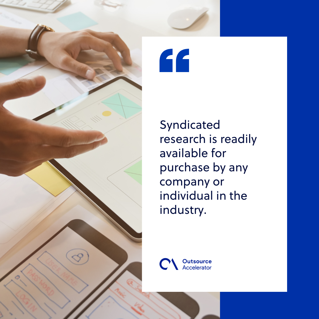 What is the role of syndicated research in the business industry ...