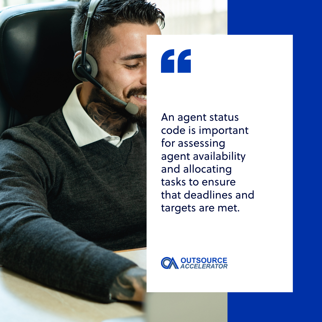 Agent status code | Outsourcing Glossary | Outsource Accelerator