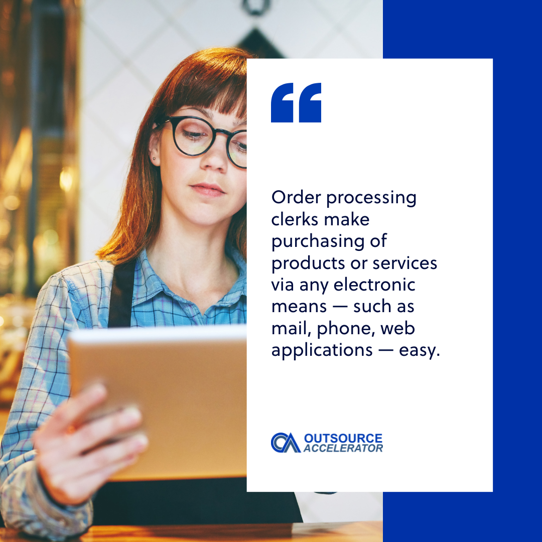 Order processing clerks and their contribution to your business ...