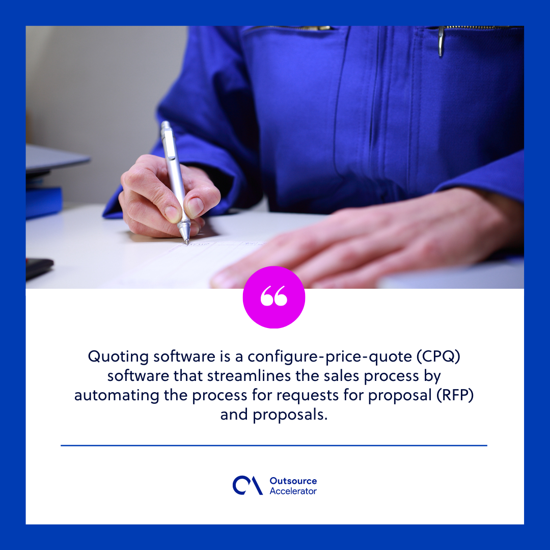 Quoting software | Outsourcing Glossary | Outsource Accelerator