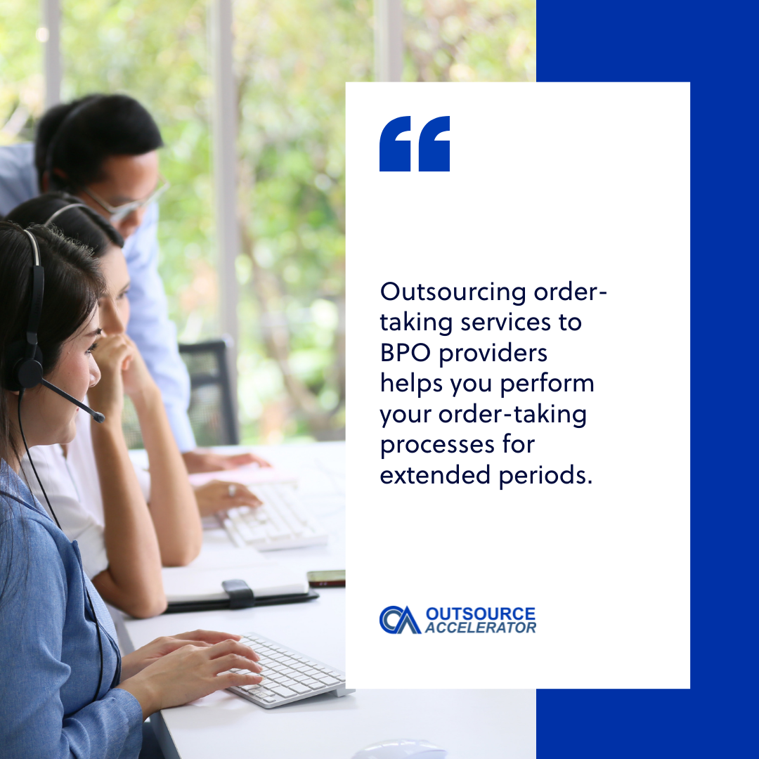 Outsource order-taking services the right way | Outsource Accelerator