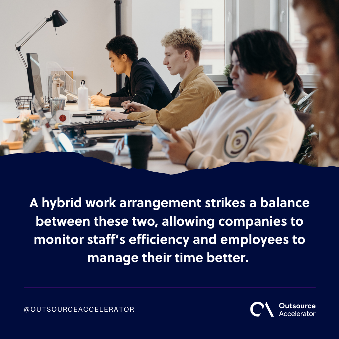 Top hybrid work statistics to know now | Outsource Accelerator