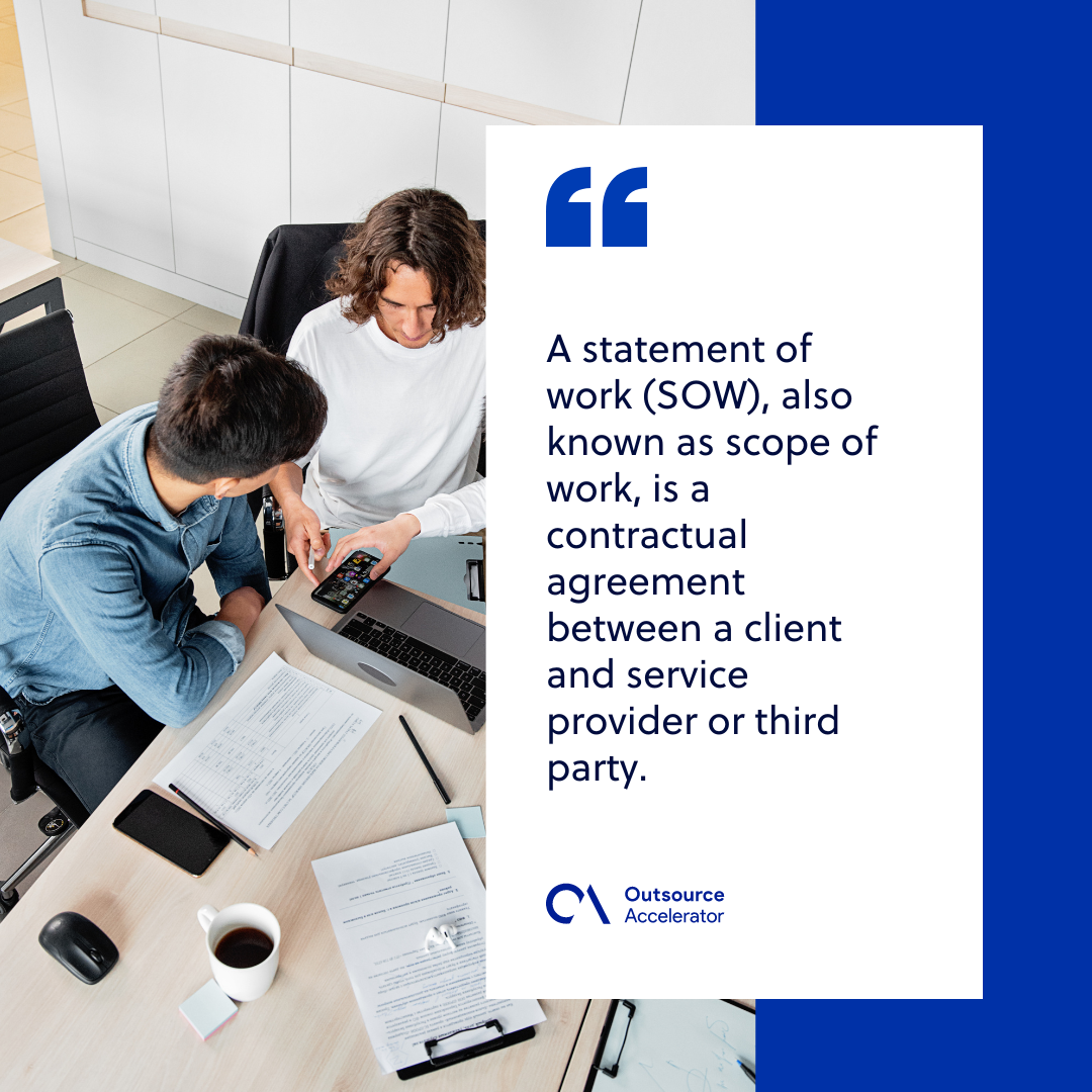 Statement of work (SOW) | Outsourcing Glossary | Outsource Accelerator