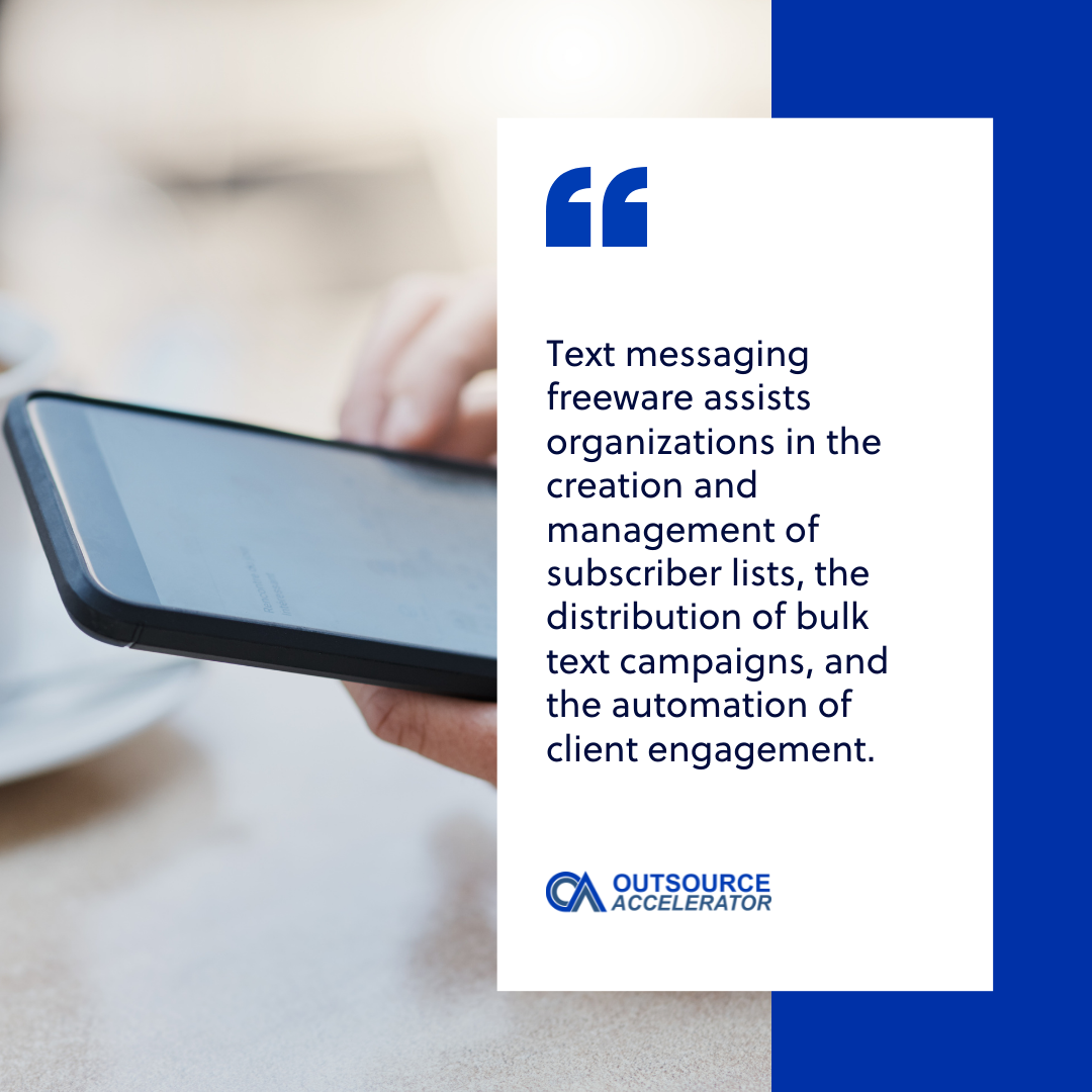 Text messaging freeware | Outsourcing Glossary | Outsource Accelerator
