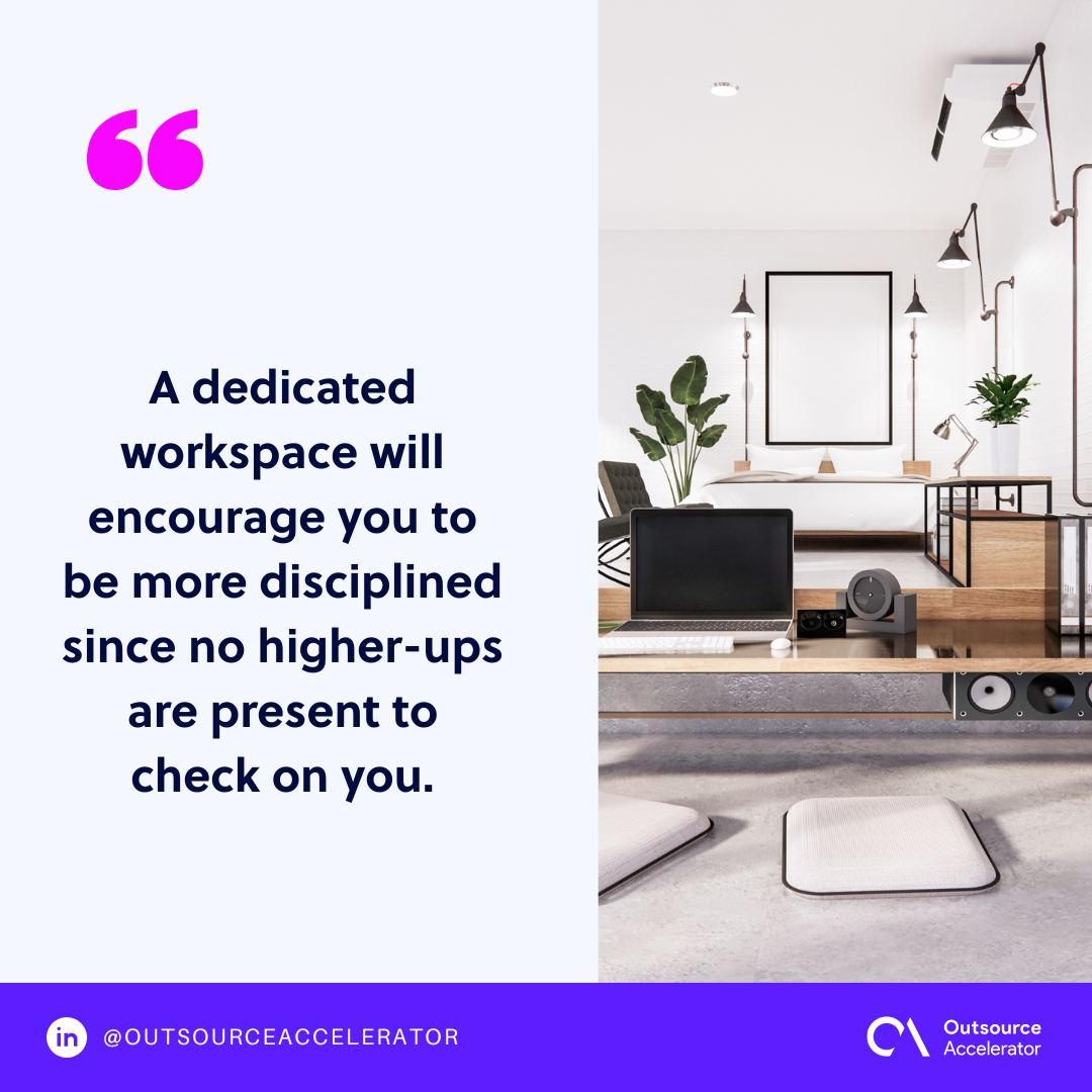 The value of having a dedicated workspace at home | Outsource Accelerator