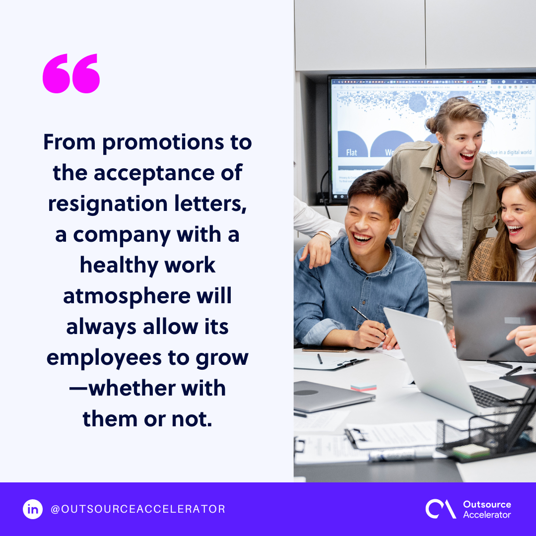 Guide to cultivating a healthy work atmosphere | Outsource Accelerator