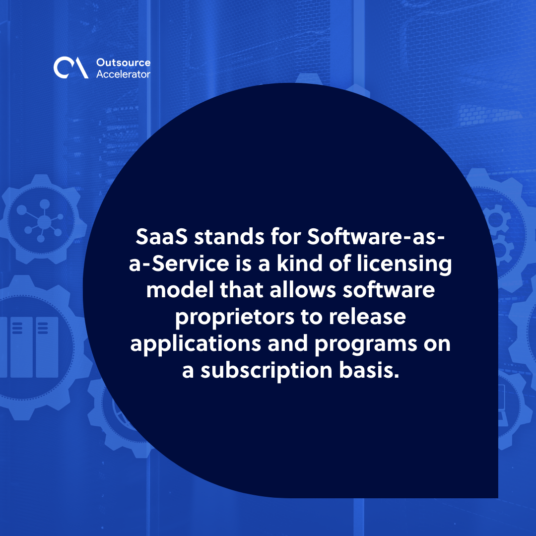 Software-as-a-Service (SaaS) | Outsourcing Glossary | Outsource Accelerator