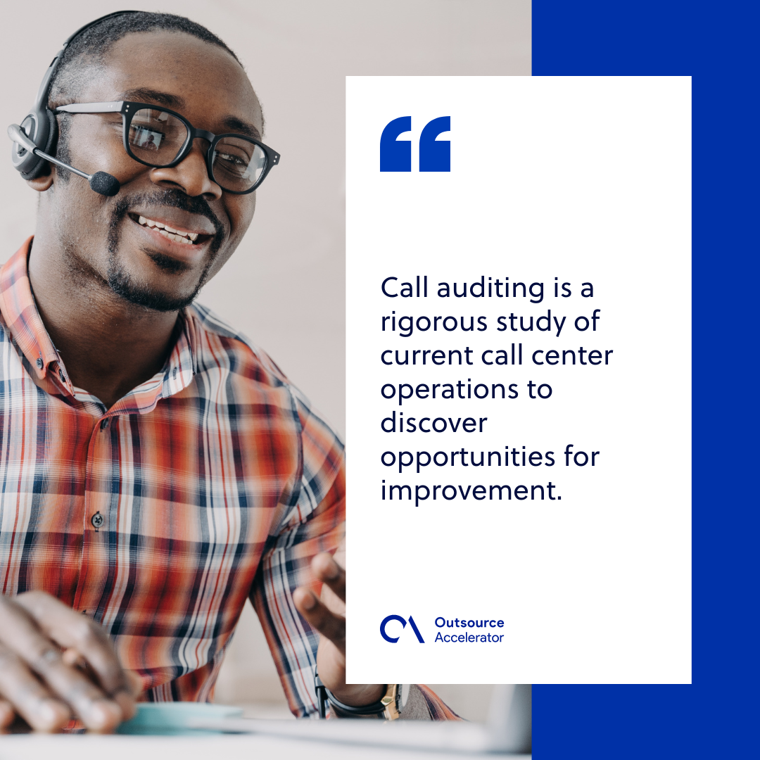 Call auditing | Outsourcing Glossary | Outsource Accelerator Call auditing | Outsourcing Glossary | Outsource Accelerator